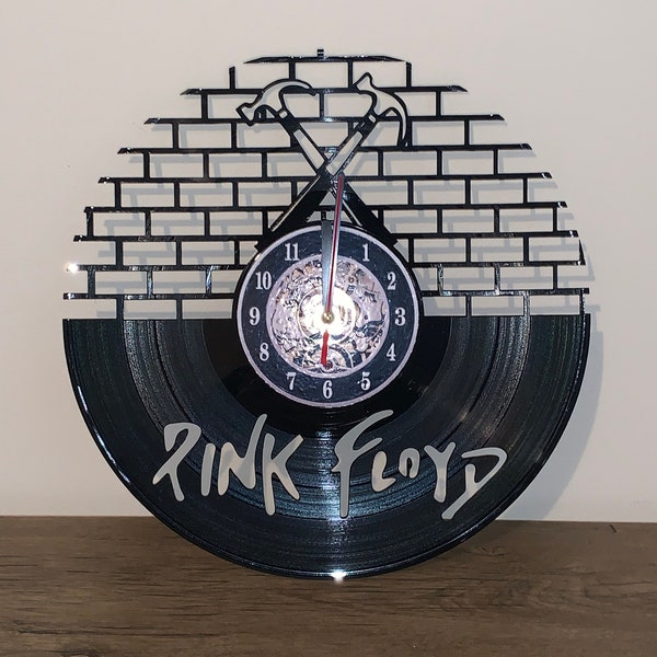 Pink Floyd Vinyl Record Wall Clock, Rock Music Band, Modern Music Lover ...