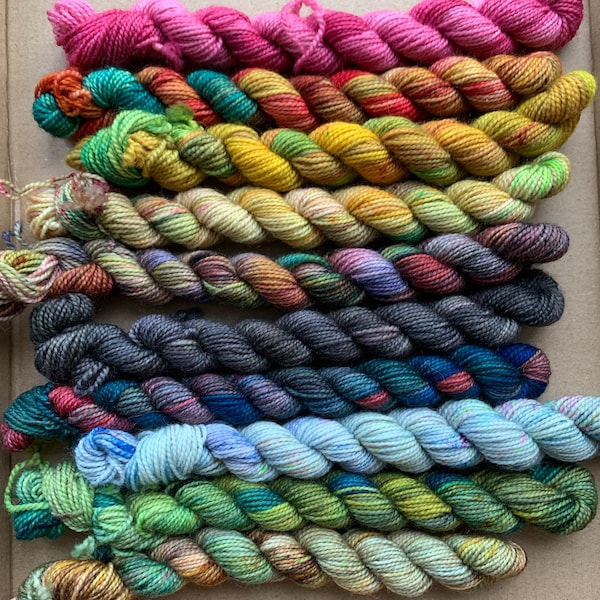 Purple Haze - 20g Mini Skein - 4ply Platinum Sock Yarn - 75/25 BFL ...