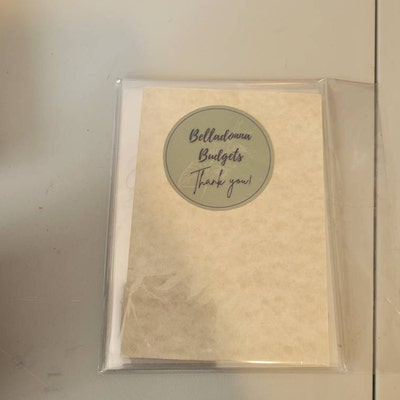 Money Placeholder Clear Laminated Placeholder A6 Size Cat Butt Themed ...