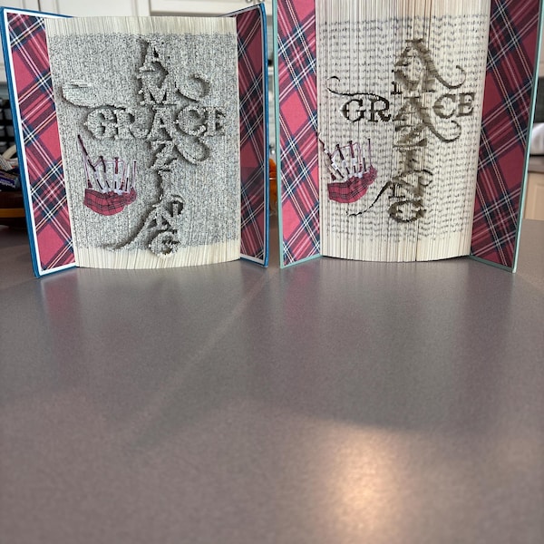 Amazing Grace Book Folding Art Pattern – DIY Cross Design (PDF) - Etsy