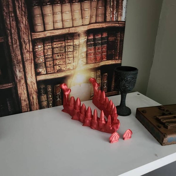 Dragon Teeth Dice Set, Dragon Jaw Bone, Dnd Fantasy Tabletop Role Play ...