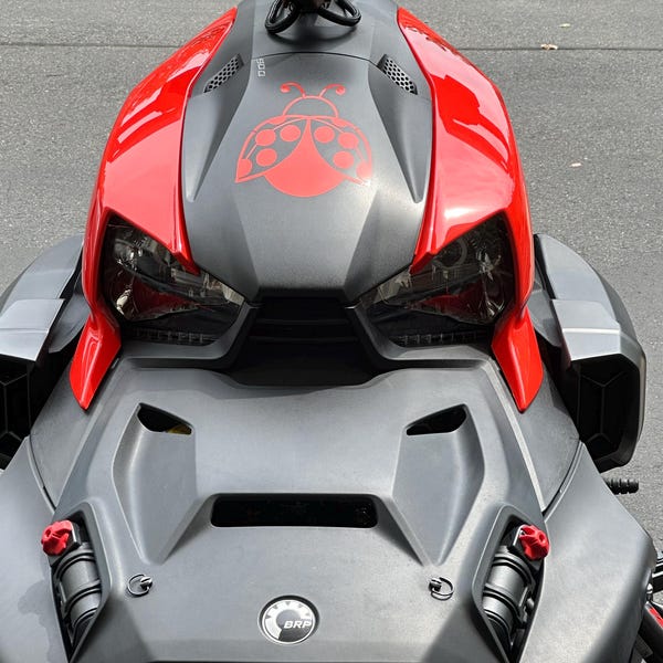 Hood Panel Decals Name Decals Ryker Motorcycle Custom Vinyl Decal ...