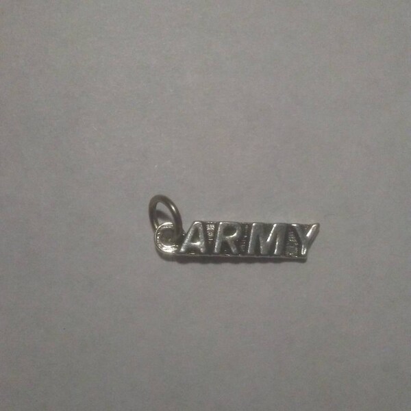 5 Silver Army Charm 5x22mm by TIJC SP0547 - Etsy