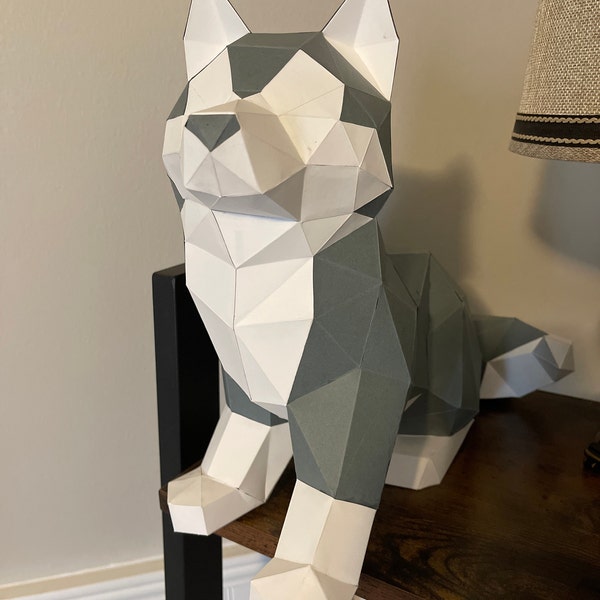 Husky Paper Model ,papercraft , DIY , Low Poly , PDF Papercraft , Husky ...