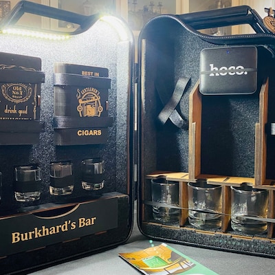 20 L Custom Jerry Can Mini Bar for a Gift, Chess Set Present for the ...