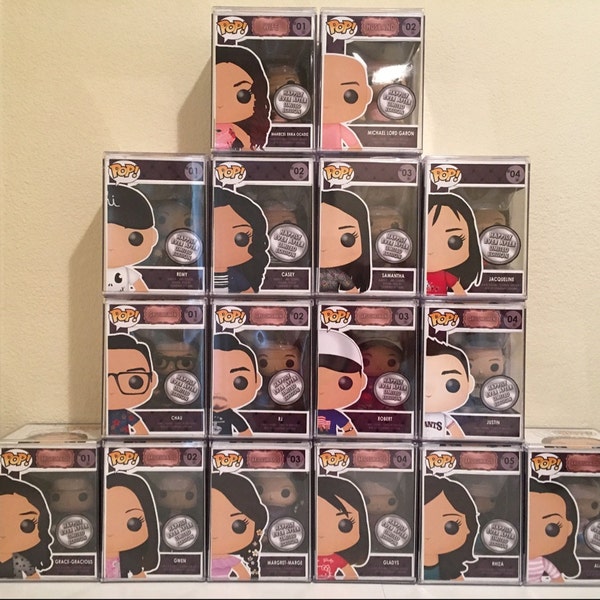 Custom Couple Funk Pop Vinyls and Boxes ANNIVERSARY ROMANTIC Birthday ...