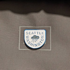 Seattle Sticker Seattle Fisherman and Seagull Vinyl Sticker - Etsy