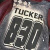 Bleached Blank Pocket Design/back Race Hooded Sweatshirt Checkered ...