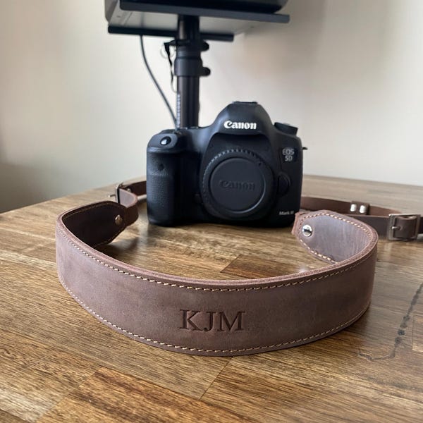 Personalized Pro Leather Camera Straps, Custom Distressed Leather ...