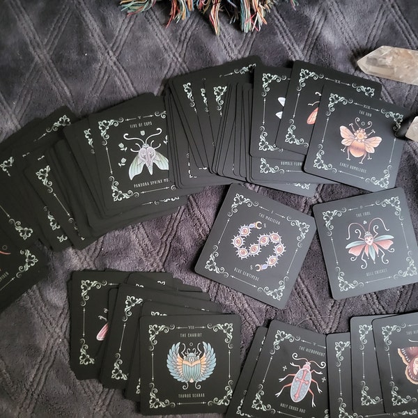 Insecta Obscura Tarot Deck Green Witch Insect Garden Tarot 78 Cards and ...