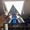 Stained Glass Triangle Eye Geometric Pattern & PNG, Modern Stained ...