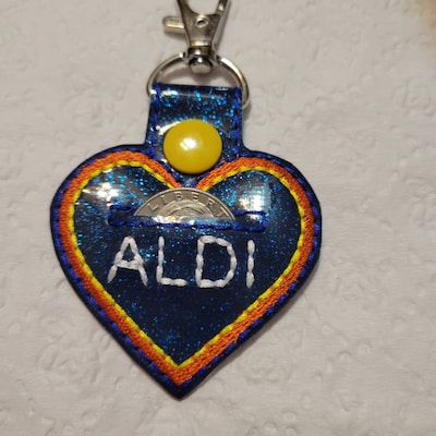 ALDI Quarter Keeper Key Chain, Lover Aldi Quarter Holder Key Fob, Coin ...