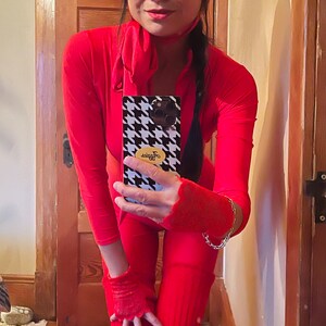 Devil Hood/ Red Devil Hood/ Vintage Devil Hood/ Devil Bonnet - Etsy