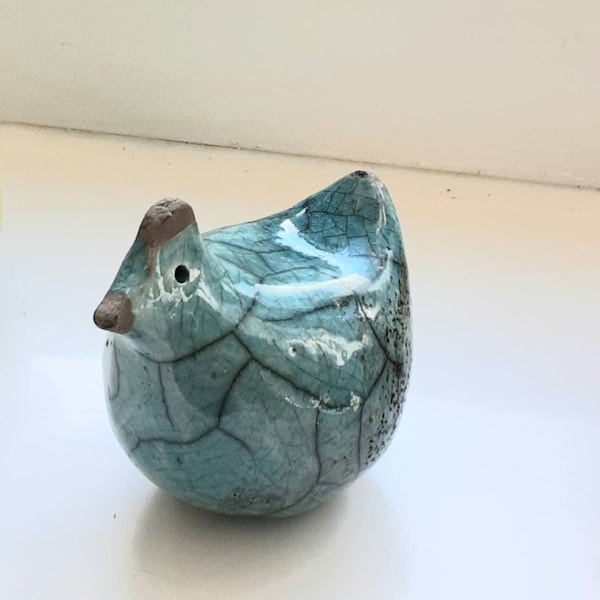 Raku Mini Chickens by Nathalie Hamill - Etsy UK