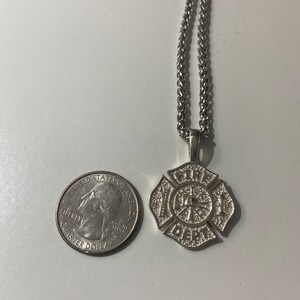 Firefighter Pendant Necklace Fire Rescue Pendant Firefighter Pendant ...