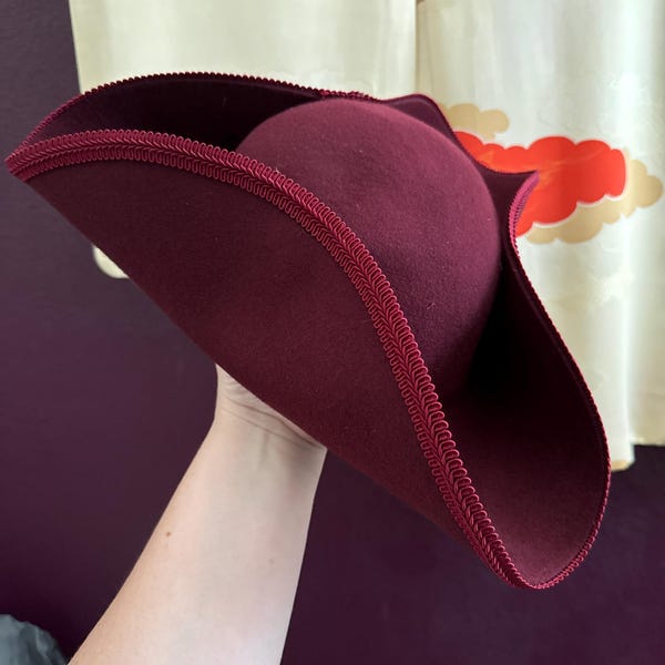 Forest Practical Witch Hat Green Wool Felt Hat With Satin Ribbon Ties ...