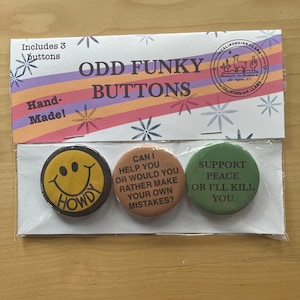 Odd Funky Buttons set 1 - Etsy
