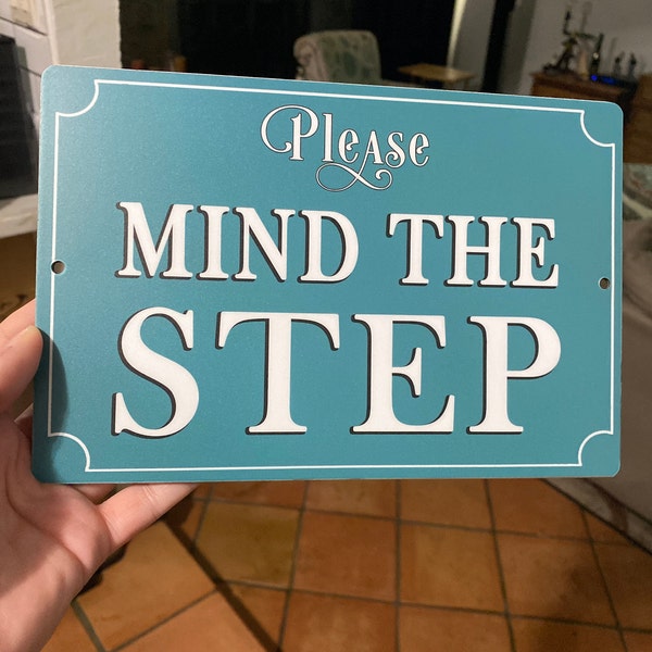 MIND THE STEP Sign, Mind the Step Signs, Classic Style Mind the Step ...