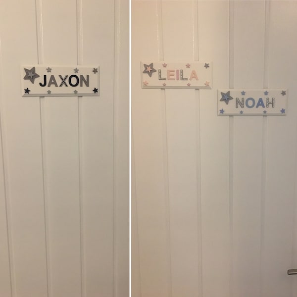 Personalised Children's Bedroom Name Plaque,door Sign,wall,toy Box ...