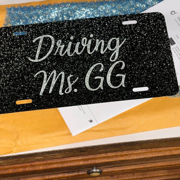 Saved by Grace Printed Aluminum License Plate | Custom Plate | God ...