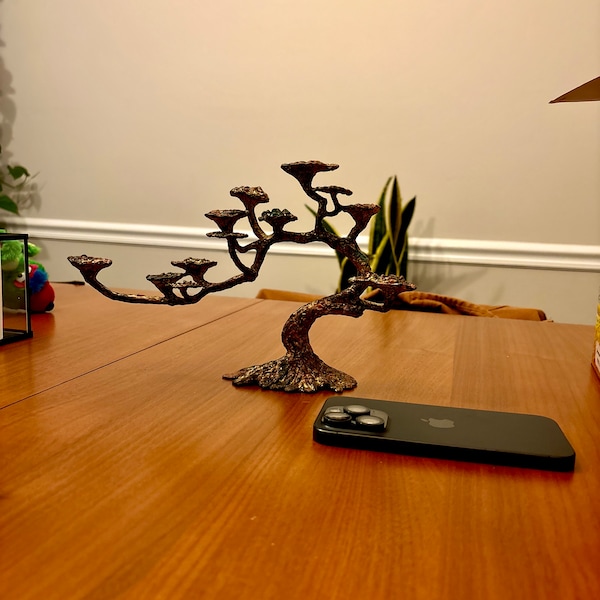 Chanukah Menorah Bonsai Tree Unique Hanukkah Menorah Modern Rustic Look ...