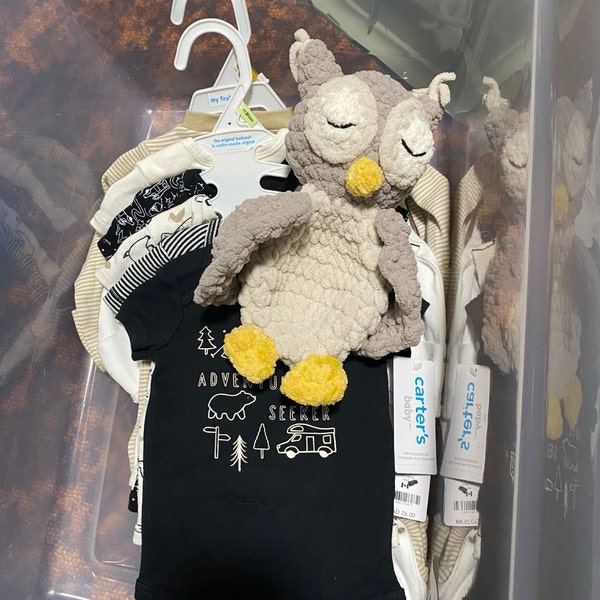 Pattern: Oakley the Owl Snuggler Pattern, Crochet Owl, Crochet Pattern ...