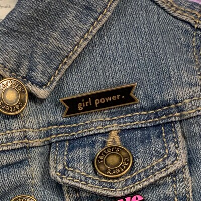 Girl Power Pin Feminist Enamel Pin Hard Enamel Pin - Etsy