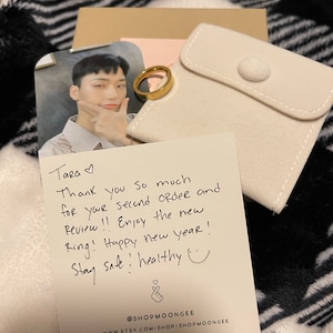 ATEEZ RING/ Personalized Ring Kpop Atiny Subtle Engraved - Etsy