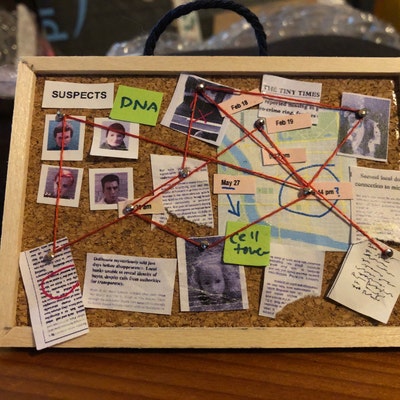 Miniature Evidence Board 1:12 Scale - Etsy