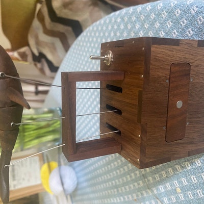 Wooden Swan, Automata Swan, Music Box, Ornament, Bird Figurine, Wood ...