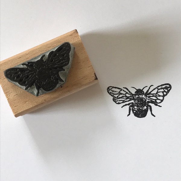 Bee Rubber Stamp - Stamps for Card Making - Honeybee Stamp - Honeycomb ...