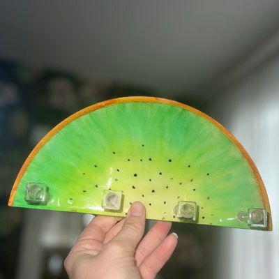 Hand Painted Ceramic Blood Orange Slice Key Holder, Unique Wall Storage ...