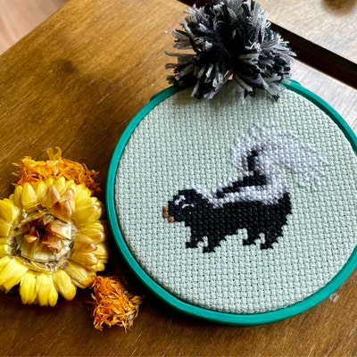 Skunks Cross Stitch PDF Bundle Hooded Skunk / Striped Skunk / Spotted ...