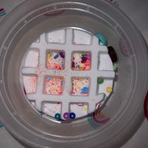 Froot Loop Waffle DIY Clay Slime Glossy Slime Charm Slime - Etsy