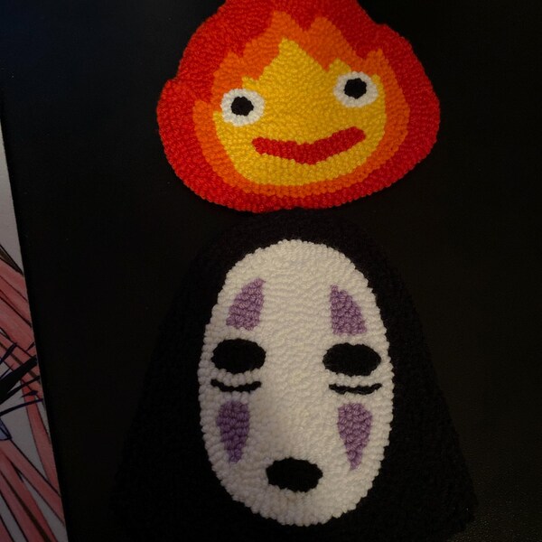 Bow Punch Needle Mug Rug Coaster Coquette Bow Tufted Cup Coasters ...