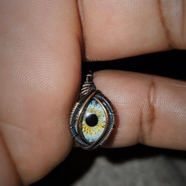 AWAKENING EYE RING// Glass Eye Ring// Eye Jewelry// Evil Eye Ring ...