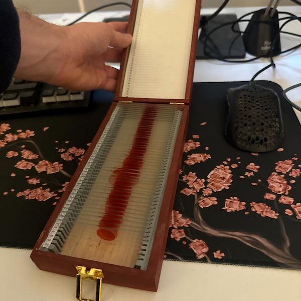 Dexter Blood Slide Box Mahogany - Etsy Australia