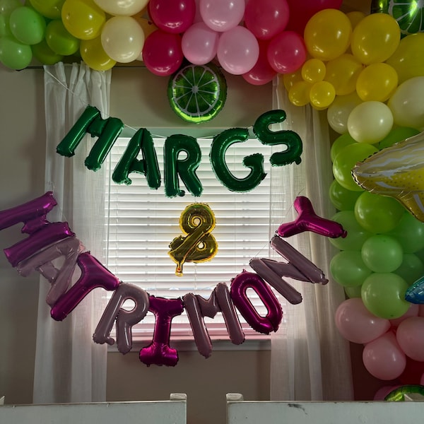 Margs and Matrimony Bachelorette Party Margarita Balloons Margs ...