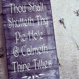 The Snug Hanging and Free Standing Wooden Sign - Etsy