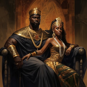 African King and His Queens Ib Canvas Gallery Wraps - Etsy