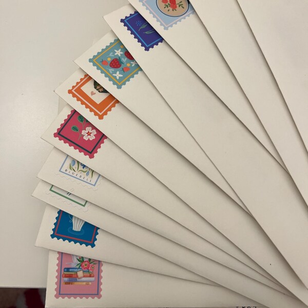 Decorative Stamp Stickers - Stamp Sticker Sheet - Journaling Stickers ...