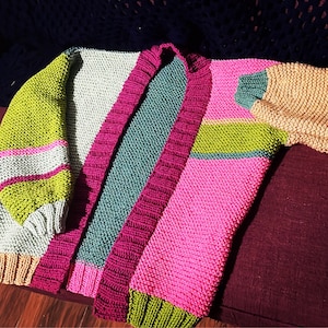 Downtown Cardigan Knit Pattern - Etsy Australia