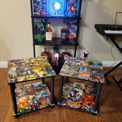 Custom Comic Coffee Table With Epoxy Resin - Etsy