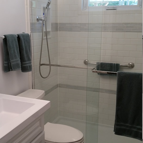 Classic Series 2 Compartment Bathroom Ceramic Shower Shelf Sanitary ...