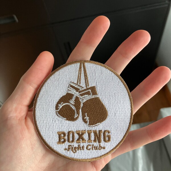 Boxing Iron on Sew on Embroidered Badge Applique Motif Patch - Etsy