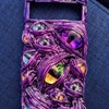 Handmade iPhone Case Glow in the Dark Purple Venom Cat Eyes Handmade ...