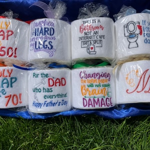 Toilet Paper Machine Embroidery Designs Set of 25 No 1 Through 25 - Etsy