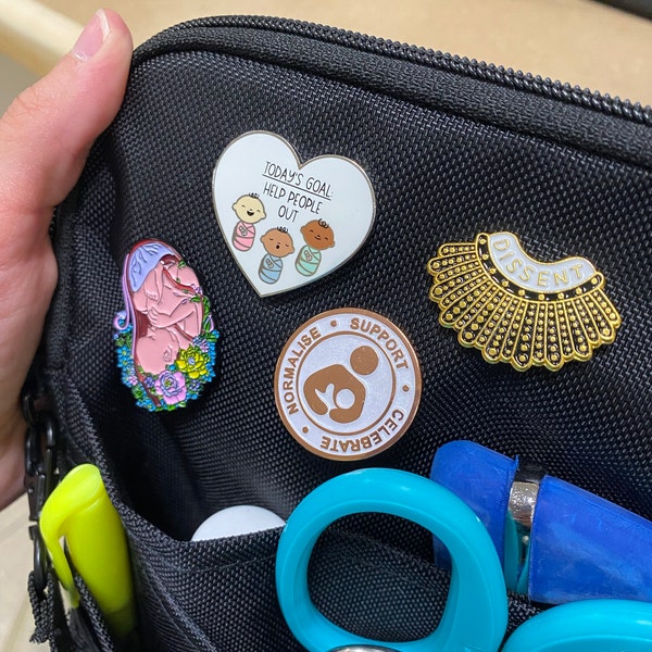 Support Celebrate Normalise Breastfeeding Enamel Pin - Rose Gold ...