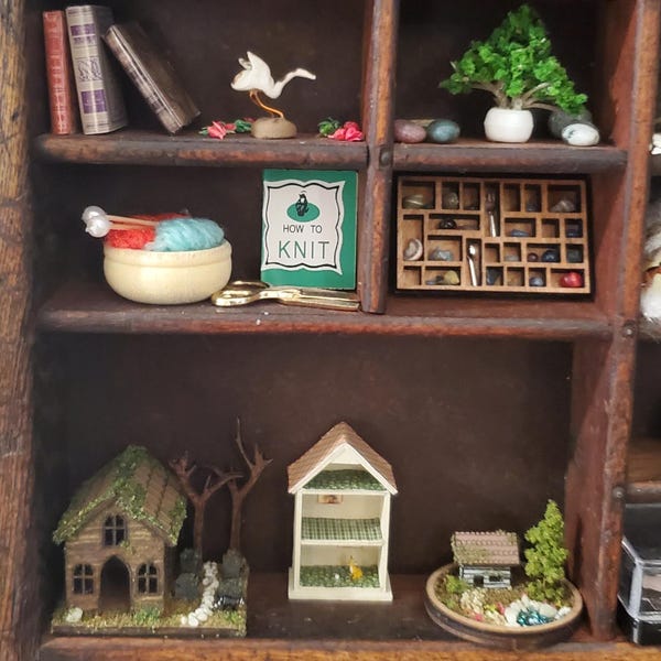 DIY KIT | Miniature Fairy Witch Desk | Dollhouse Apothecary Desk ...