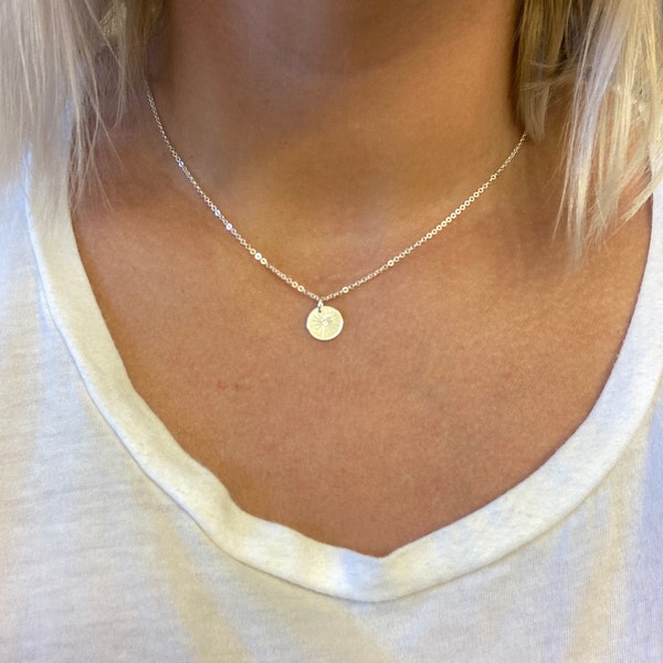 Sunbeam Necklace, Small Sun Necklace, Inspirational Sunshine Necklace ...